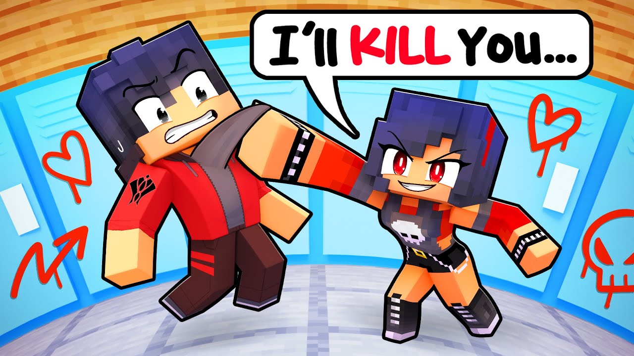 Playing Minecraft as a PROTECTIVE Bully! - Minecraft videos
