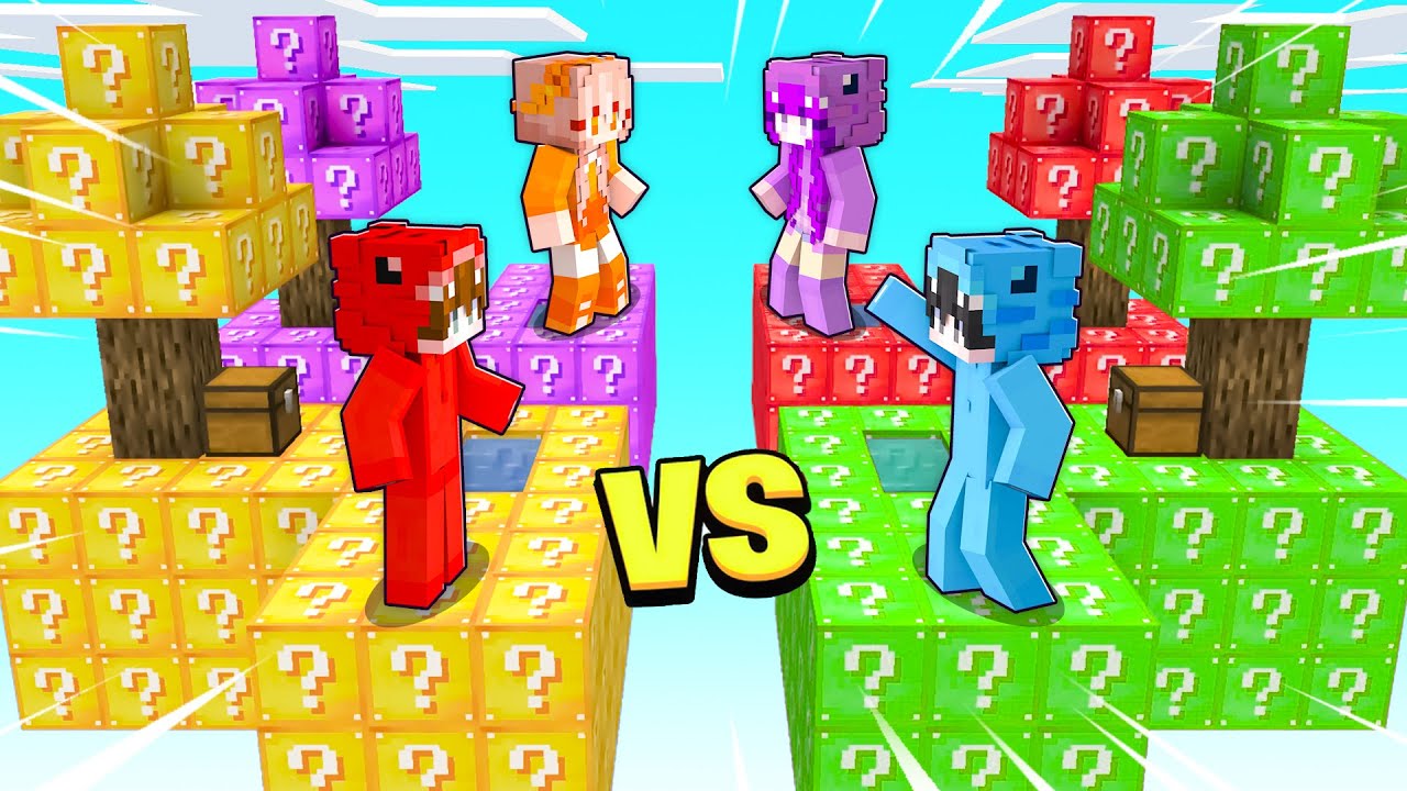 Sobrevivimos en Islas de Lucky Blocks en Minecraft! - Minecraft videos Sobrevivimos en Islas de Lucky Blocks en Minecraft! - Minecraft videos