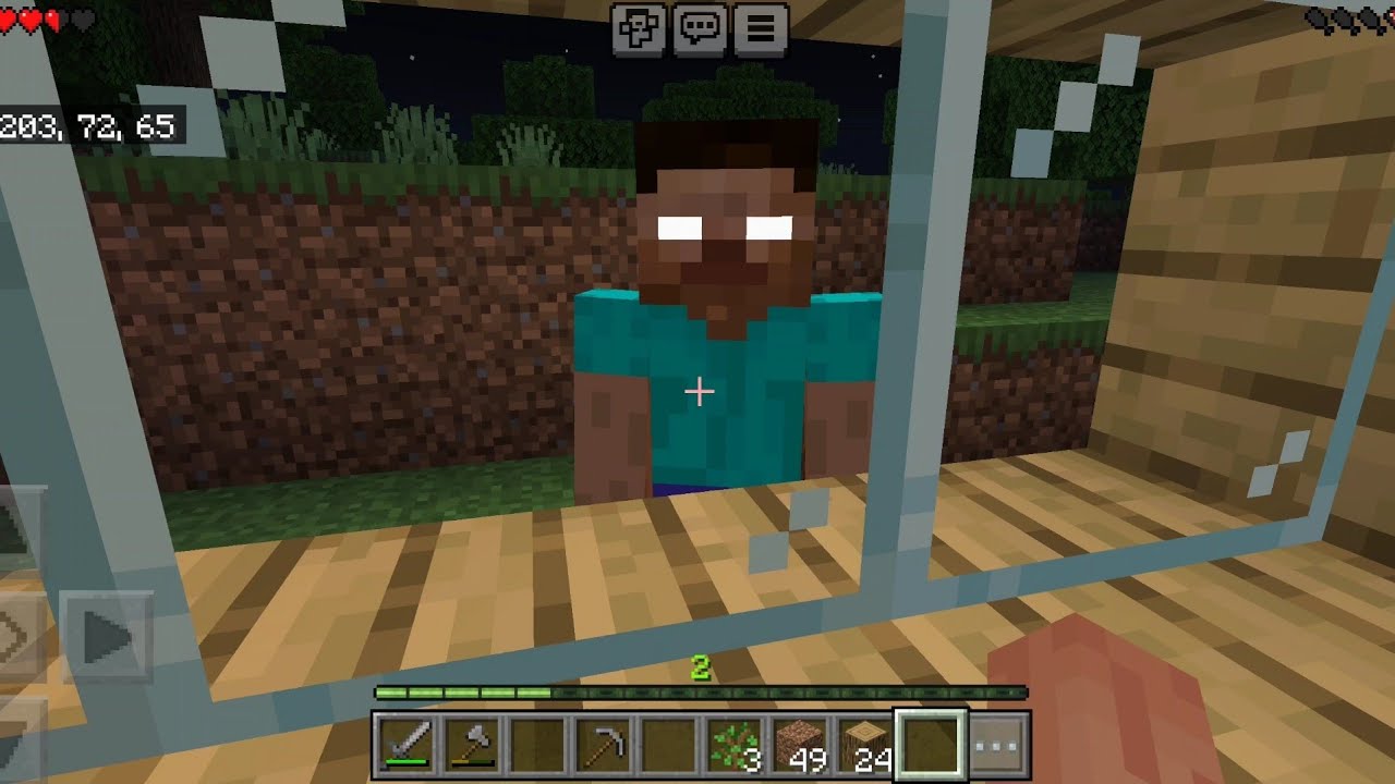 Surviving A Herobrine & GoatMan In Minecraft Survival - Minecraft videos