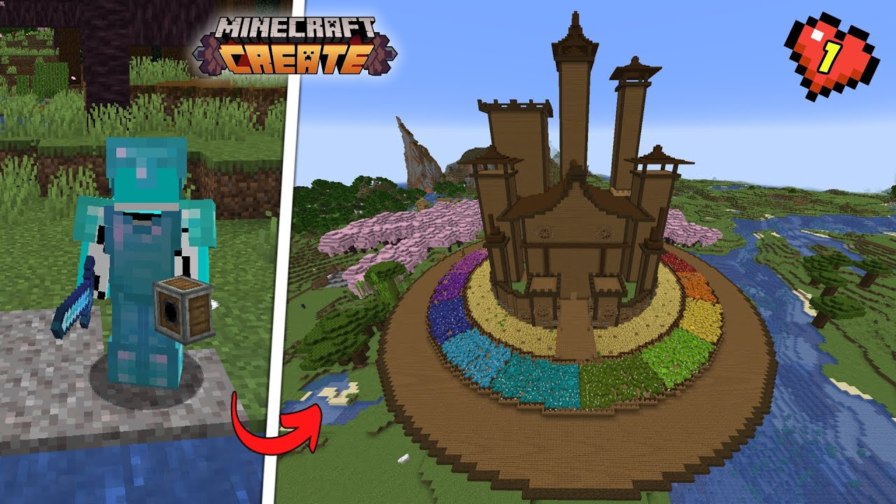 The Best Start Ever in CREATE MOD in Minecraft - Minecraft videos