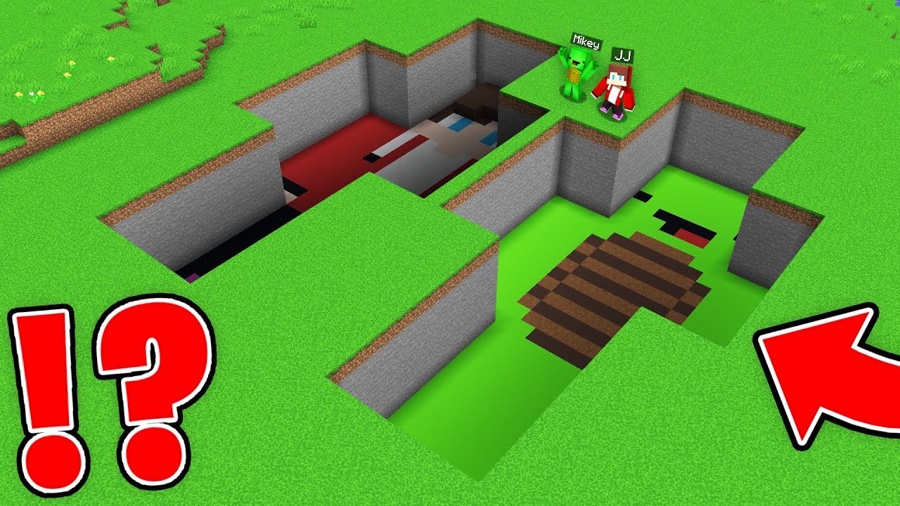 What Jj And Mikey Find The Biggest Of Jjs And Mikeys Pit In Minecraft