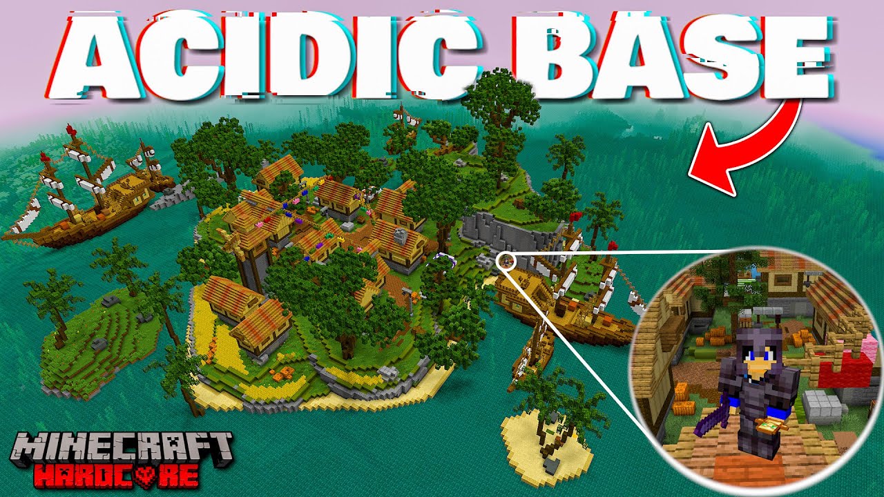 Why This ACIDIC ISLAND Impossible to Escape in this Minecraft Server ...
