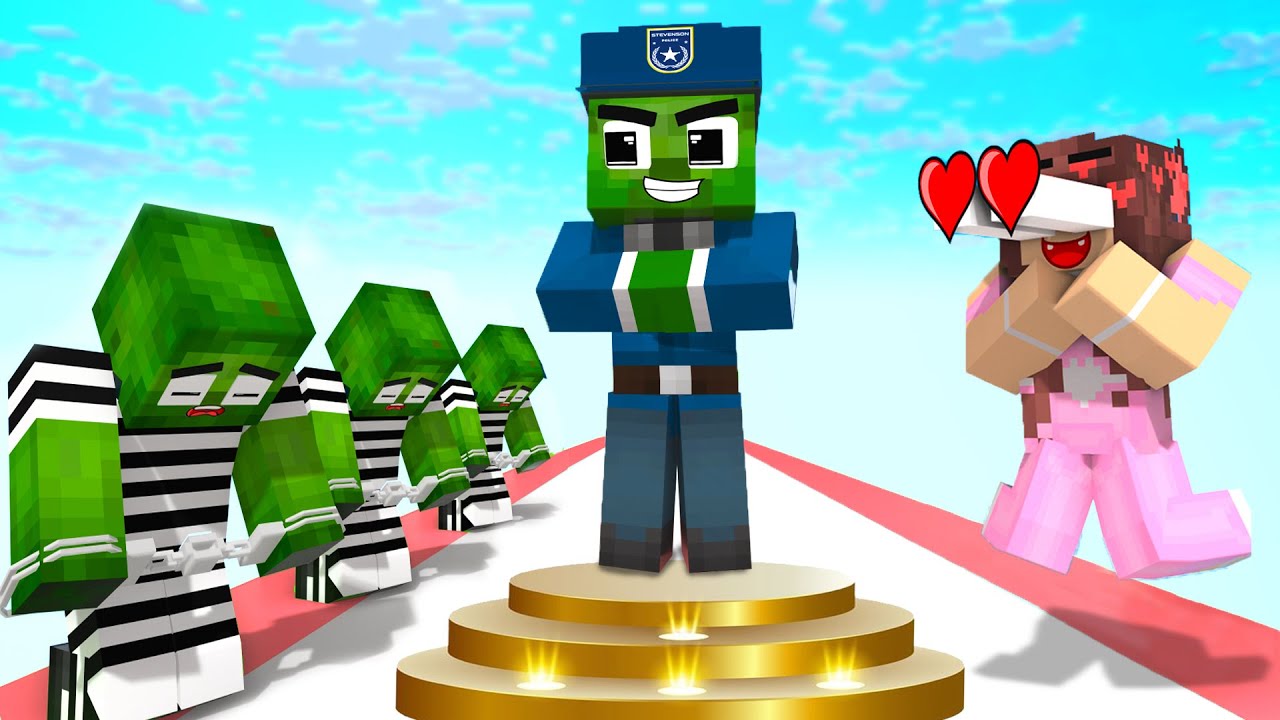 Monster School : Zombie x Squid Game WHO IS THE BEST POLICE ...