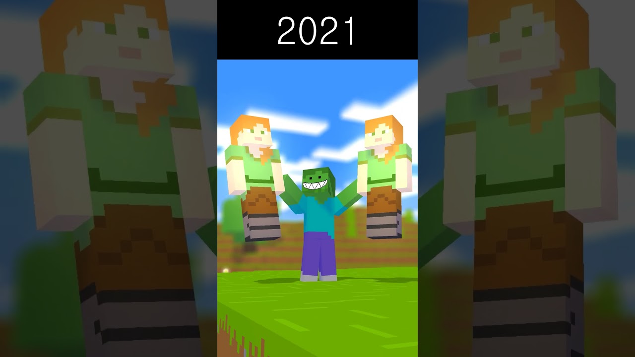 Evolution of Merge STEVE & ALEX - Minecraft Animation - Minecraft videos