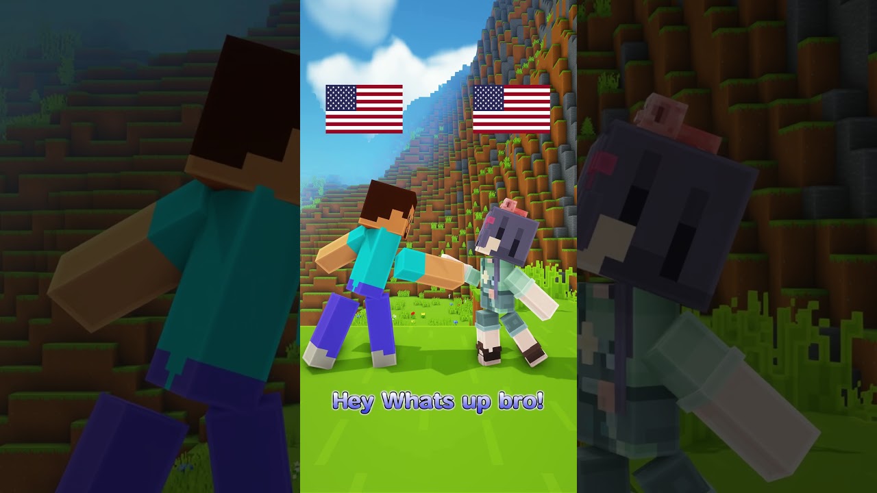Greetings! - Minecraft animation #shorts - Minecraft videos