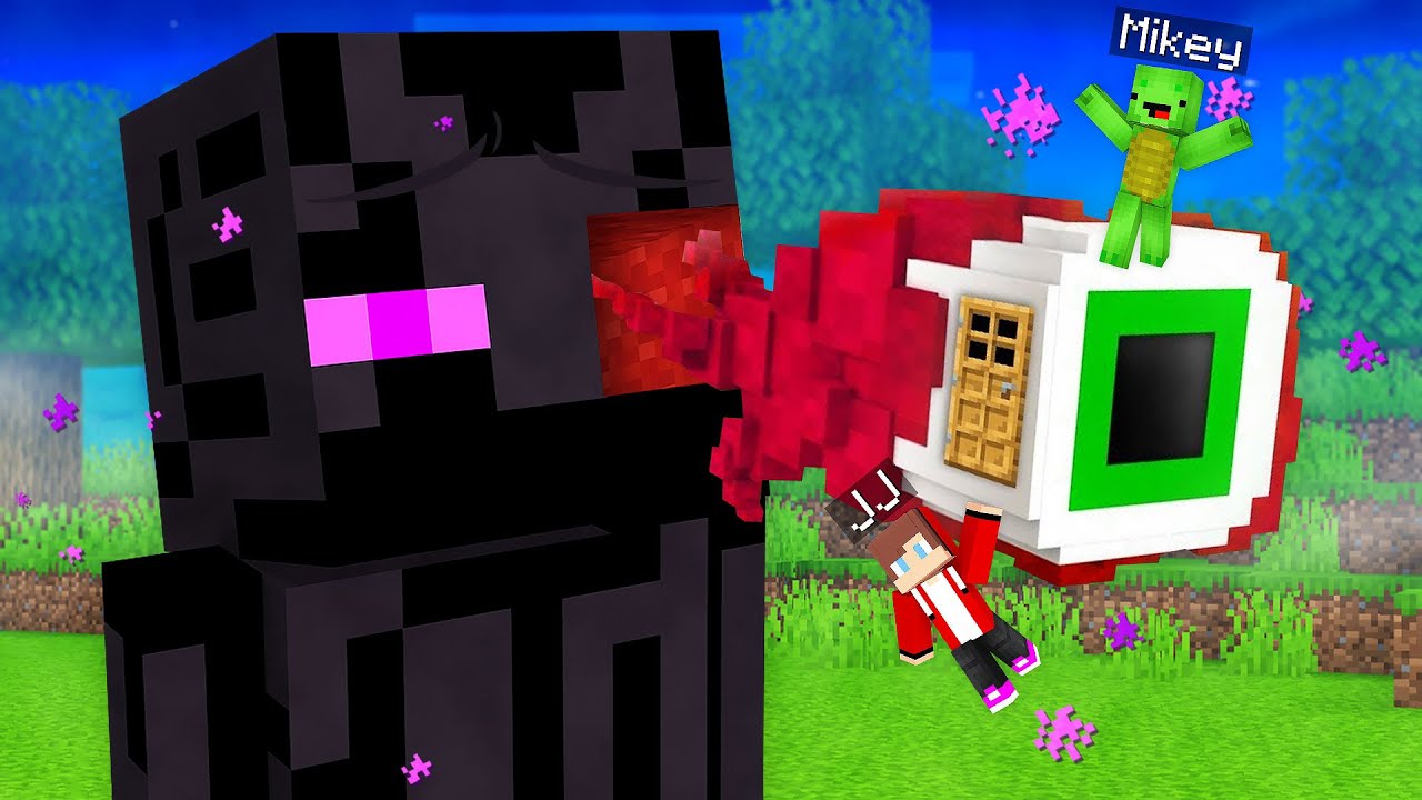 How JJ and Mikey Build Base Inside ENDERMAN EYE? - Maizen Parody Video in Minecraft - Minecraft ...