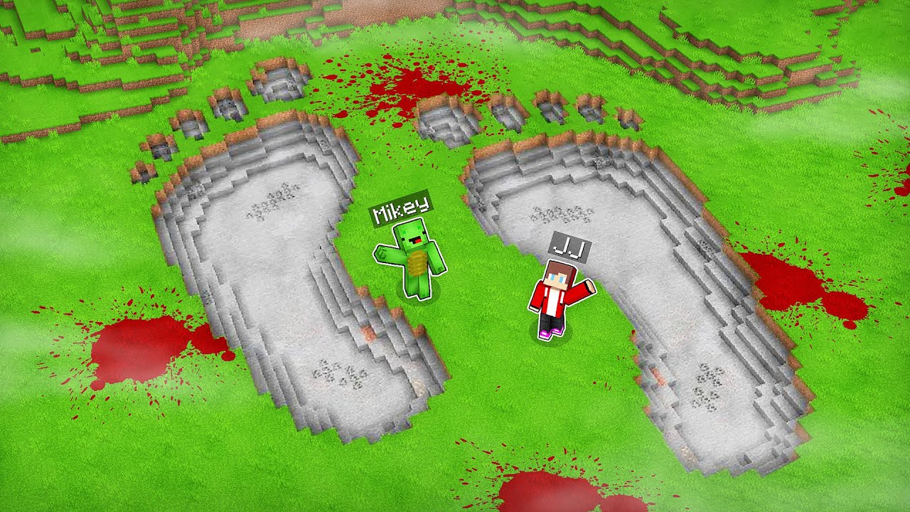 How JJ and Mikey Found SCARY GIANT FOOTPRINT? - Maizen Parody Video in ...