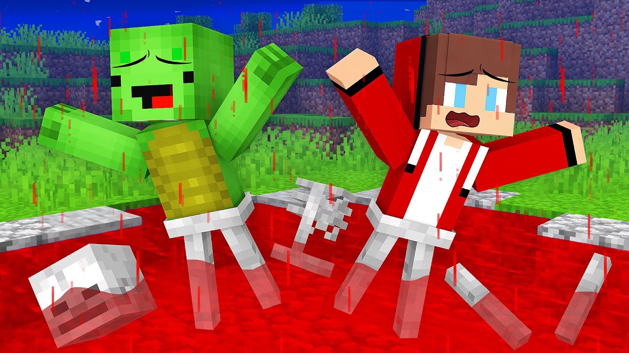 How did JJ and Mikey Make BLOOD RAIN in Minecraft? - Maizen - Minecraft ...