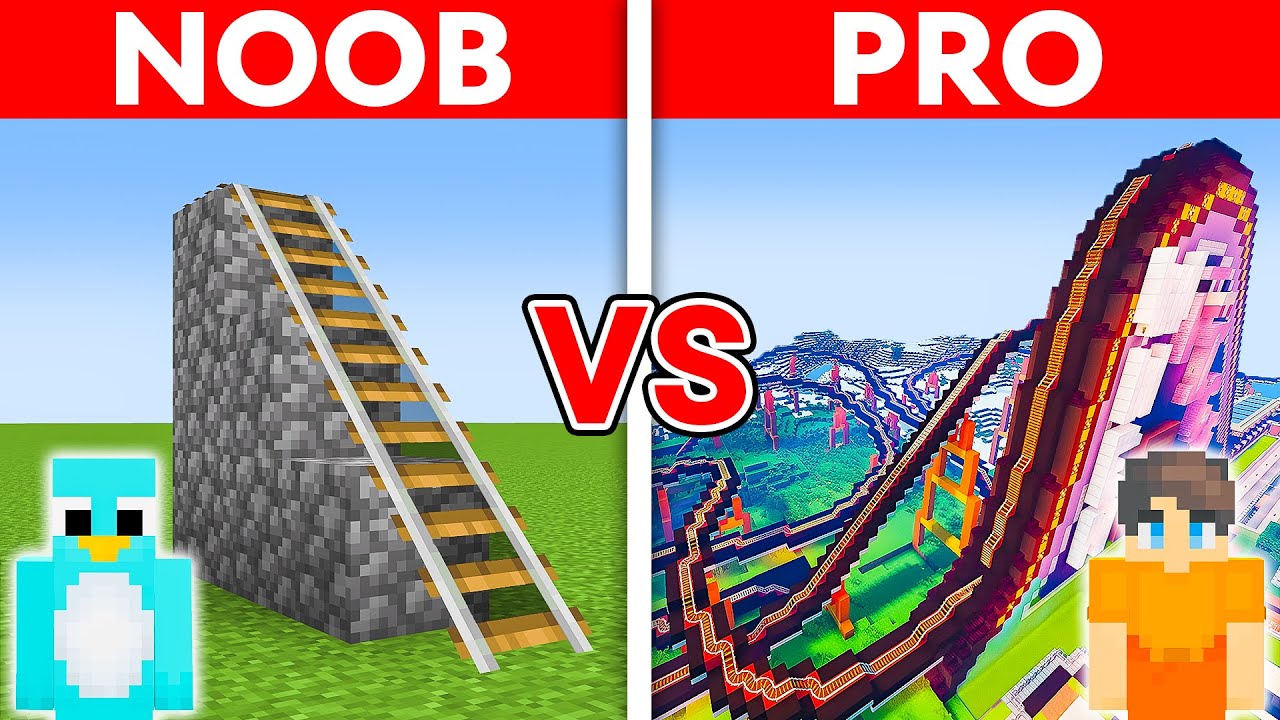 How to Build a Modern Roller Coaster in Minecraft - Minecraft videos