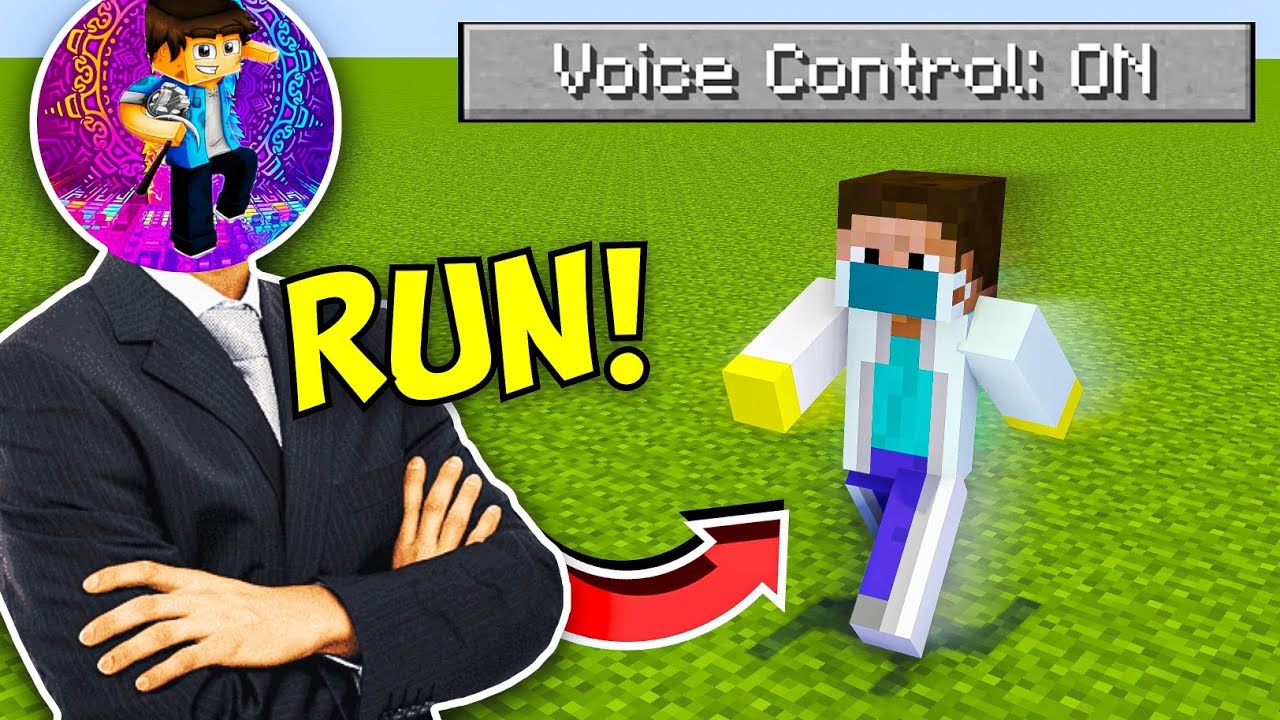I Controlled Minecraft With My VOICE | Mcaddon - Minecraft videos