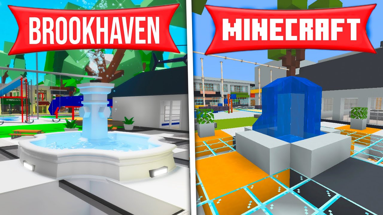 I Played Brookhaven inside of Minecraft! - Minecraft videos