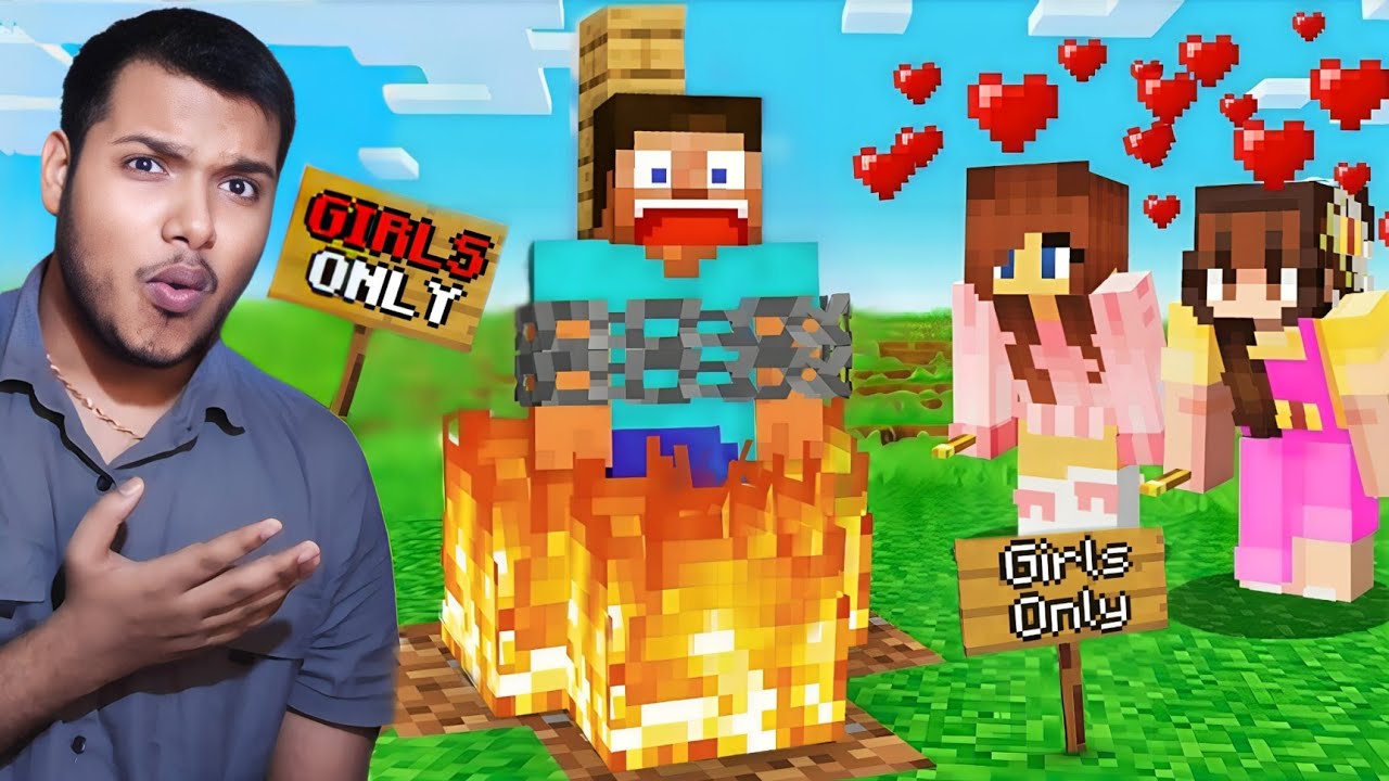 I Secretly Visited GIRLS ONLY Server In Minecraft ! - Minecraft videos