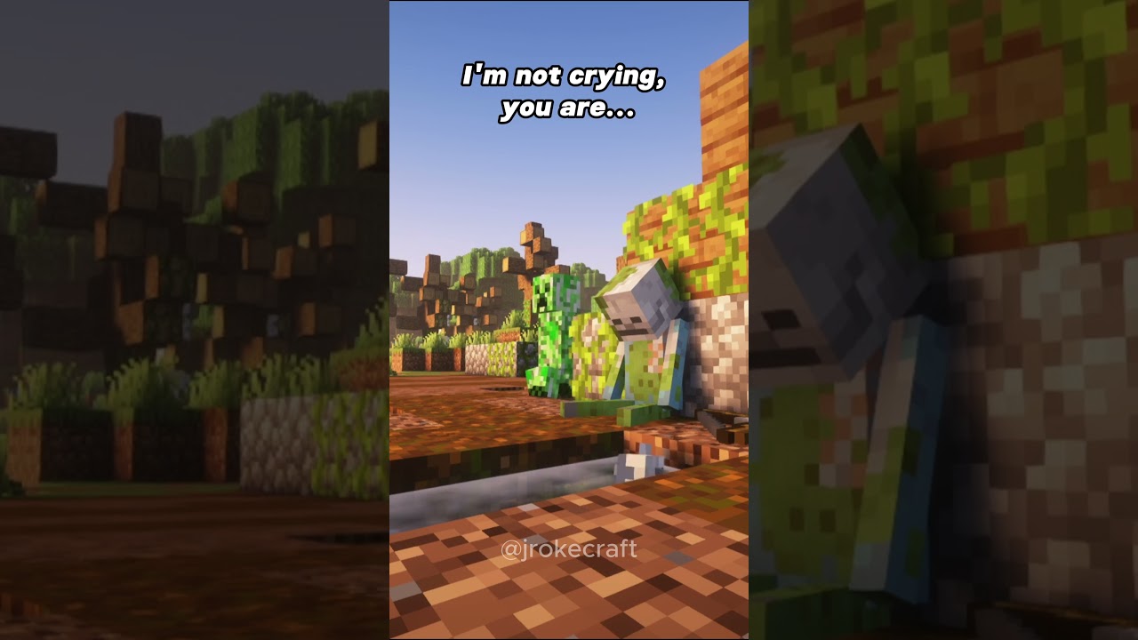 I'm not crying, you are... #minecraft #sad - Minecraft videos