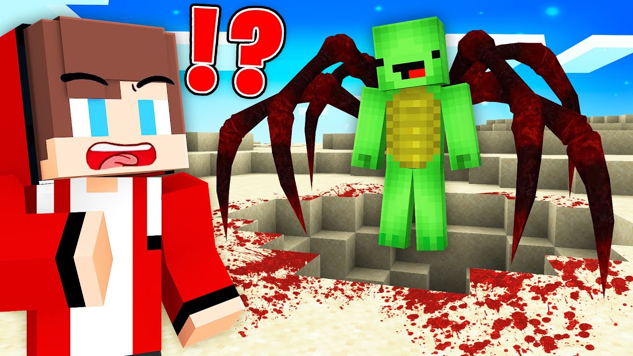JJ and Mikey Scared with BLOOD MYTHS in Minecraft! - Maizen - Minecraft videos