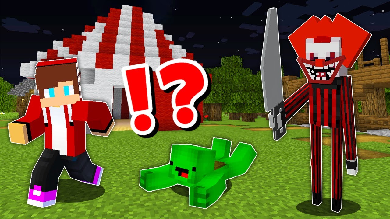 JJ and Mikey VS Killer Clown CHALLENGE in Minecraft / Maizen Minecraft - Minecraft videos