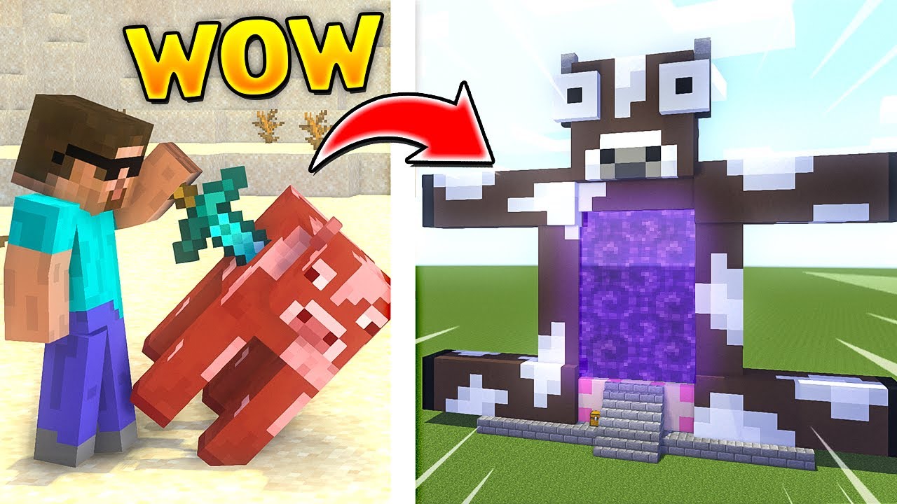 MINECRAFT BUT, MOBS TURN INTO STATUES... - Minecraft videos