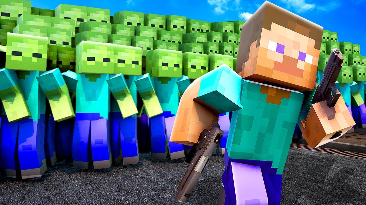 MINECRAFT Zombies Invade City - Ultimate Epic Battle Simulator 2 ...