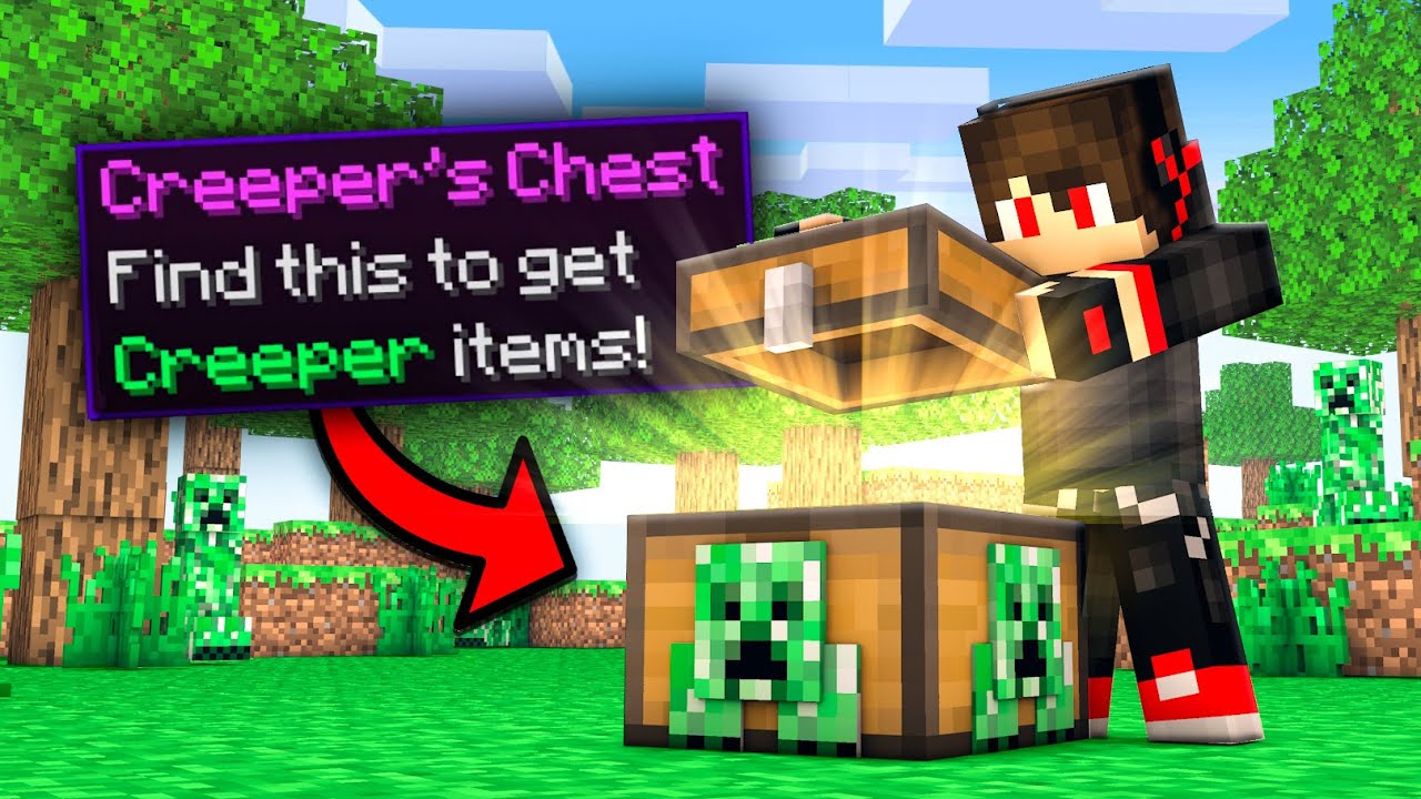 Minecraft But Every Mob Was A Chest - Minecraft videos