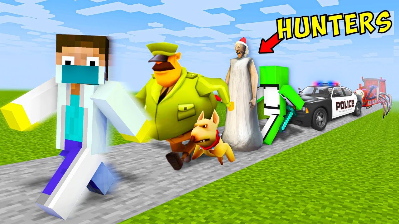 Minecraft Manhunt But If I Take Damage My Game Changes | Mcaddon ...