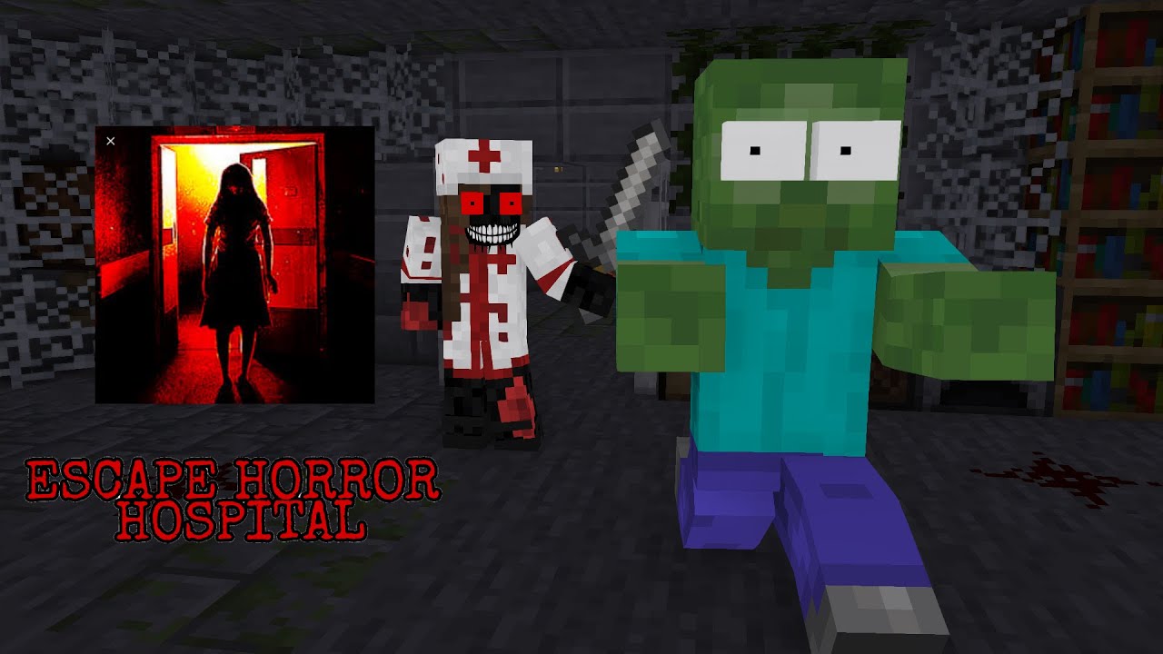 Monster School : Escape Horror hospital challenge - Minecraft Animation ...