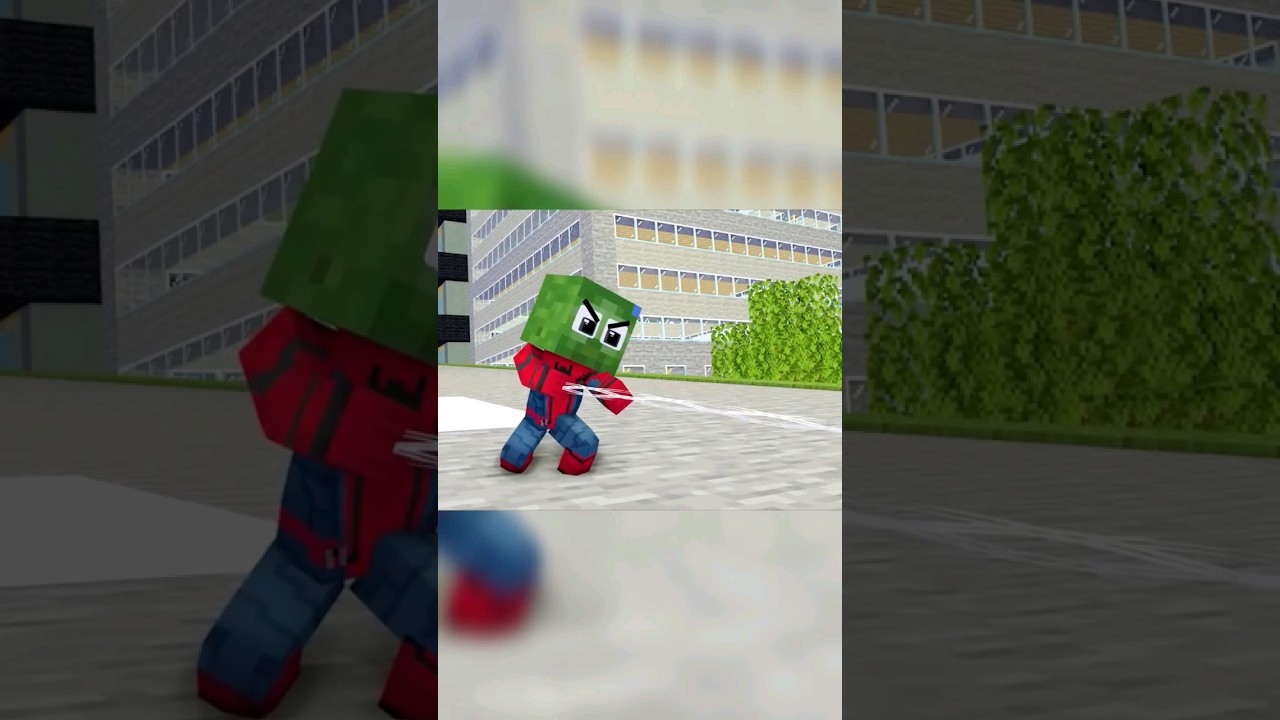 Monster School Little Orphan Zombie Spider Man Saves Family Minecraft ...