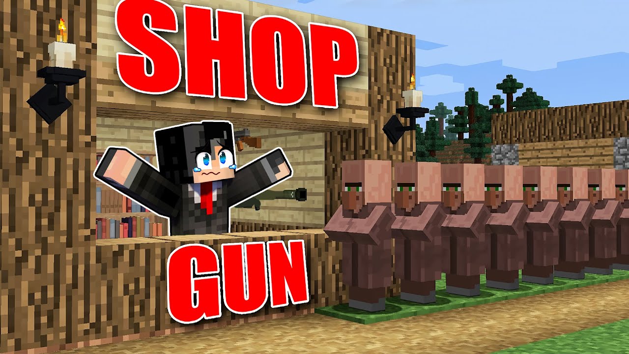 Opening a Gun Store in Minecraft! - Minecraft videos