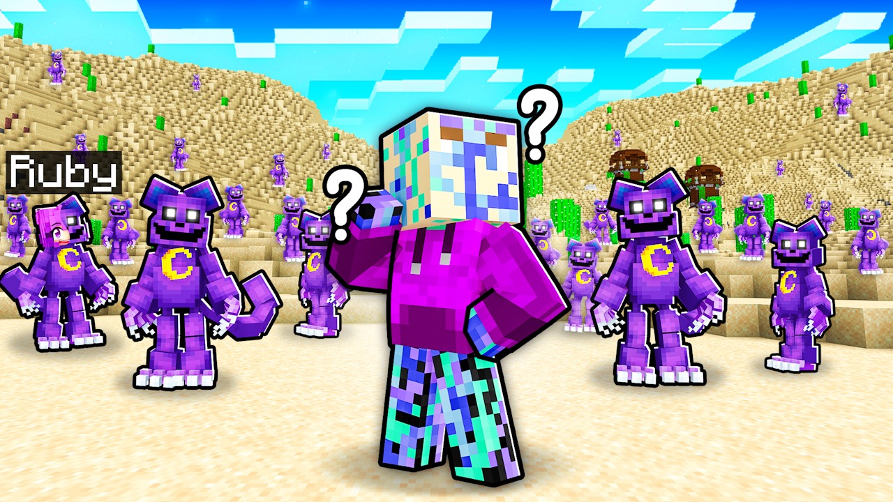 SMILING CRITTERS CAMOUFLAGE HIDE AND SEEK in Minecraft! - Minecraft videos