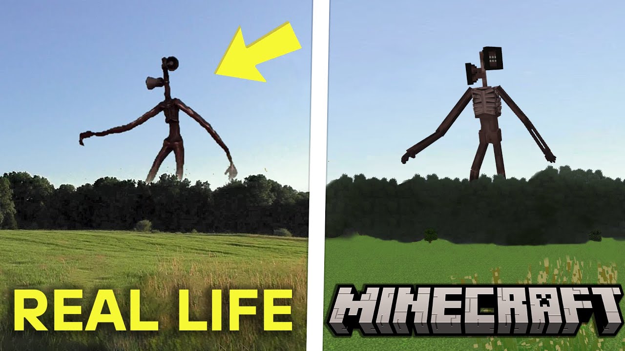 Siren Head - Minecraft Horror side-by-side Compilation - Minecraft videos