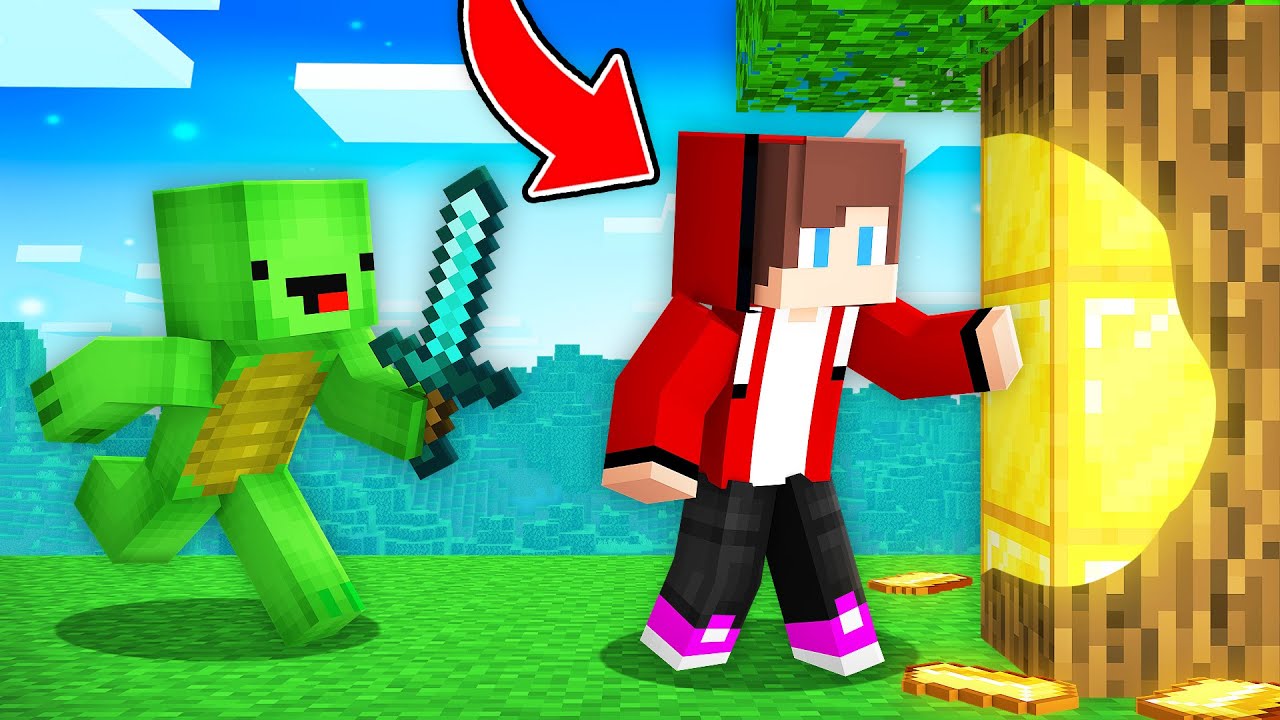 Speedrunner Having GOLD TOUCH vs Hunter : JJ vs Mikey in Minecraft Maizen! - Minecraft videos