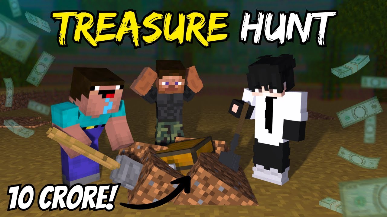 TREASURE HUNT (PART-1) | MINECRAFT STORY in Hindi - Minecraft videos