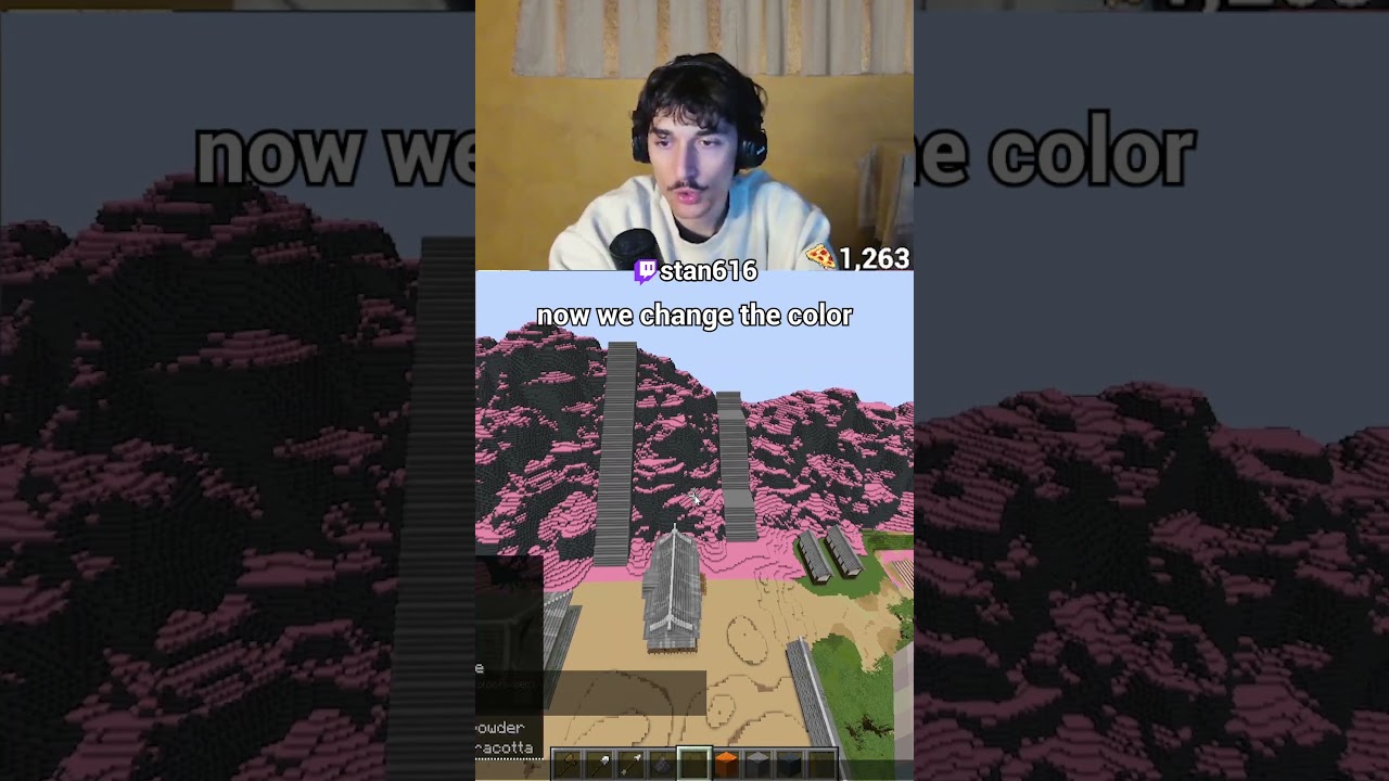 Texturing The Mountain #minecraft - Minecraft videos