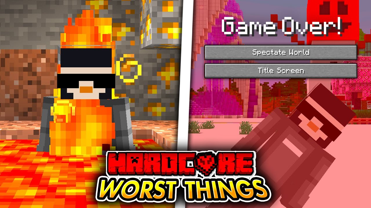 Top 10 WORST MOMENTS in SB737’s Hardcore World - Minecraft videos