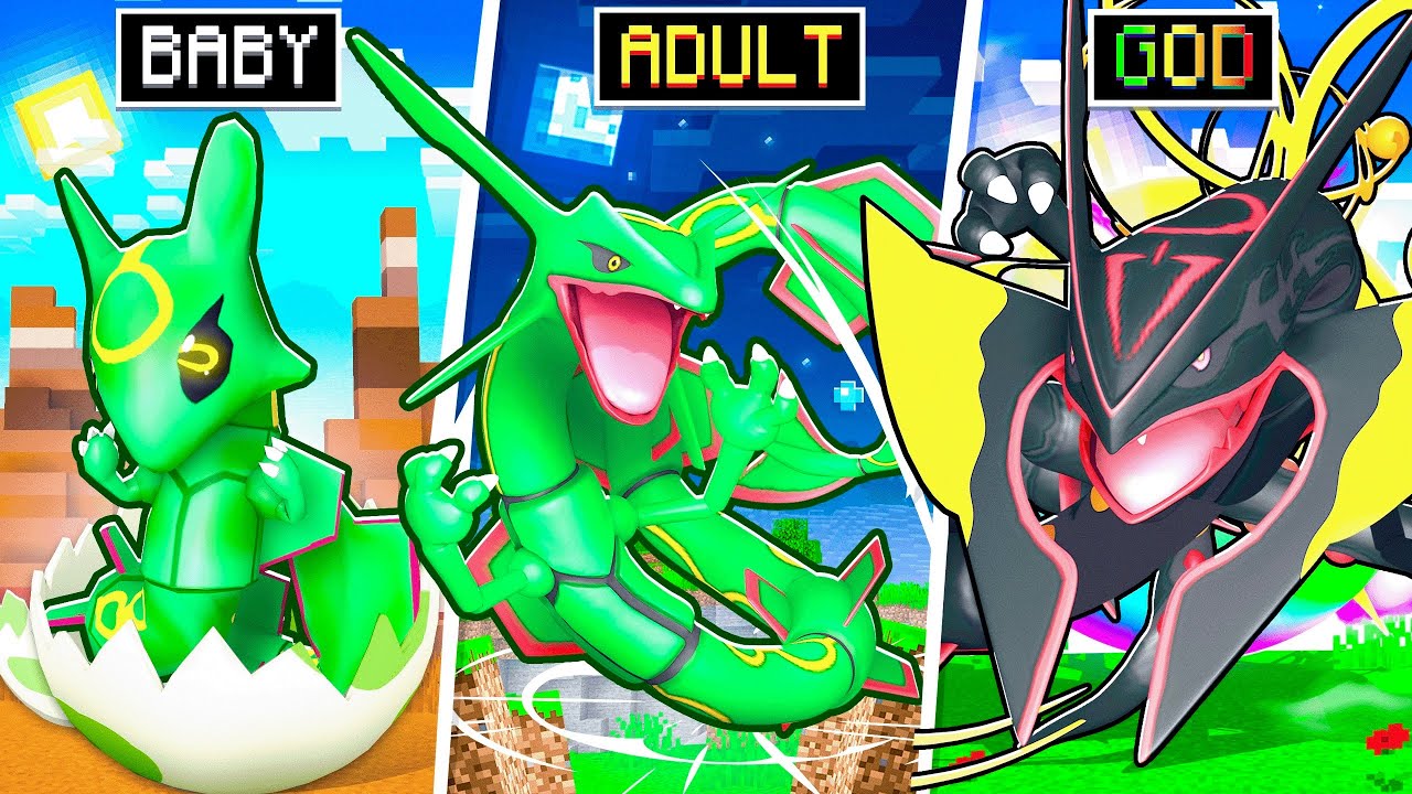 Upgrading RAYQUAZA to GOD RAYQUAZA in Minecraft PIXELMON! - Minecraft ...