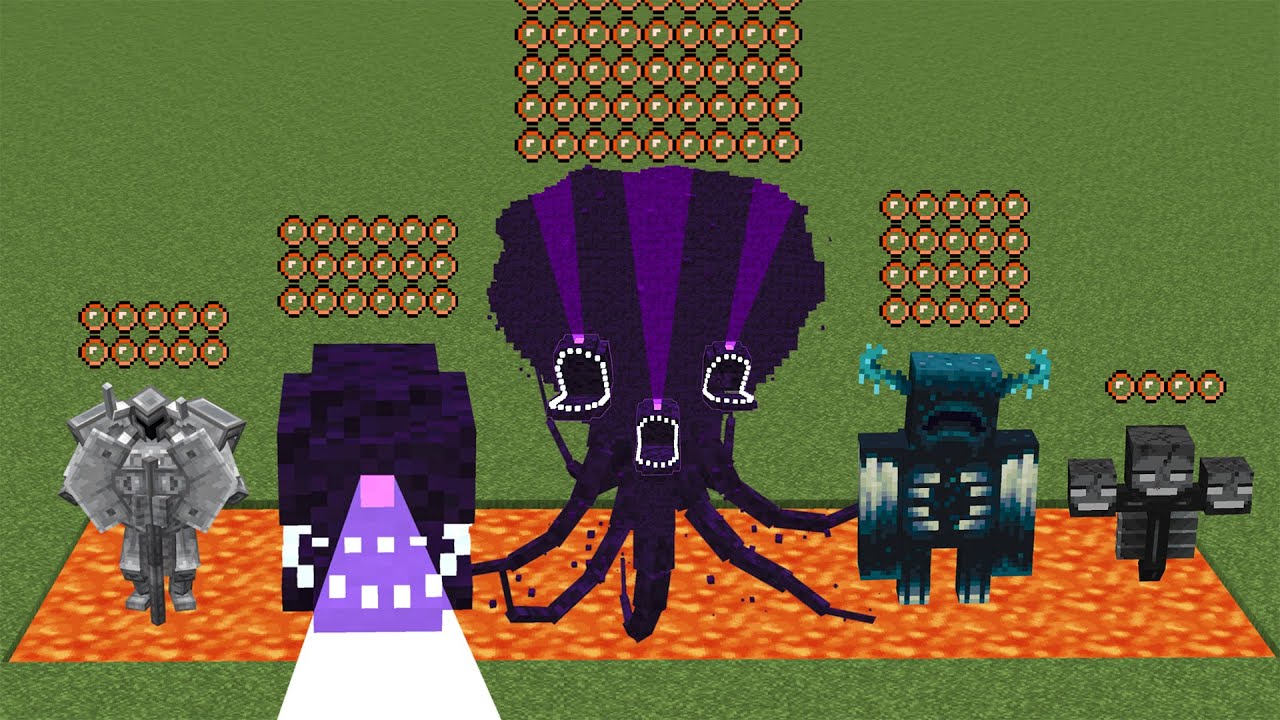 Which All Minecraft Bosses will survive longer in lava? - Minecraft videos