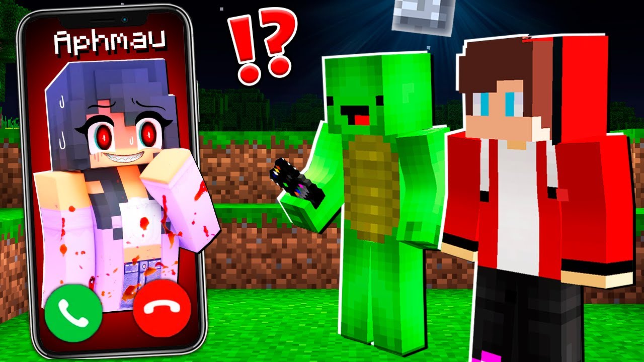 Why Creepy Aphmau CALLING to JJ and MIKEY at 3:00 am ? - in Minecraft Maizen - Minecraft videos
