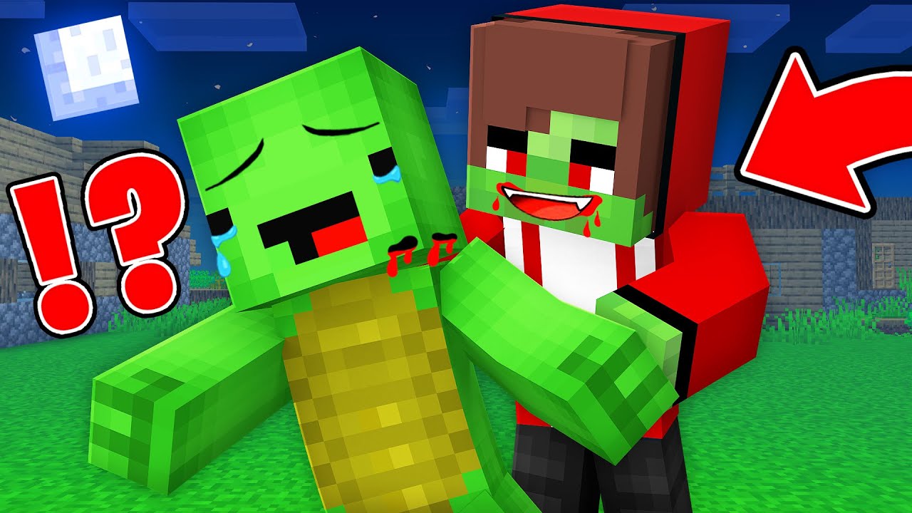 Why JJ Zombie Bite Mikey in Minecraft ? - Maizen - Minecraft videos