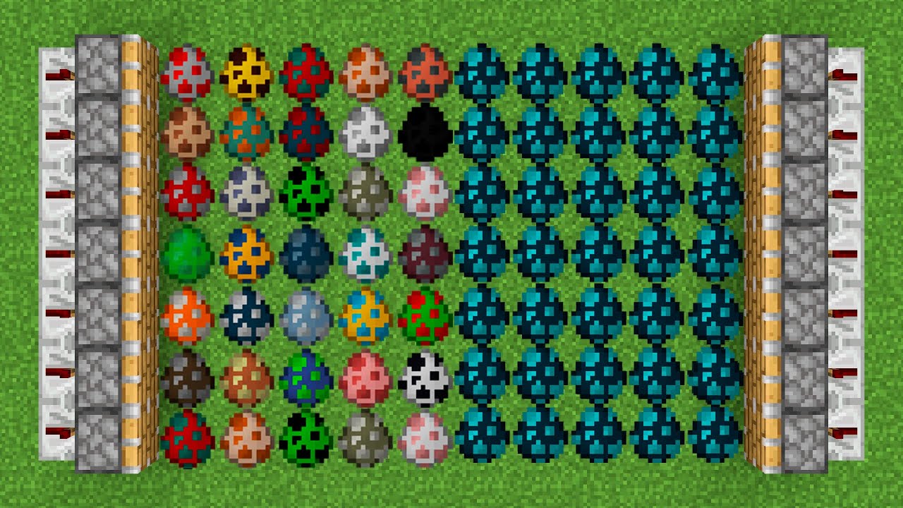 all eggs minecraft and x999 warden's eggs combined ? - Minecraft videos