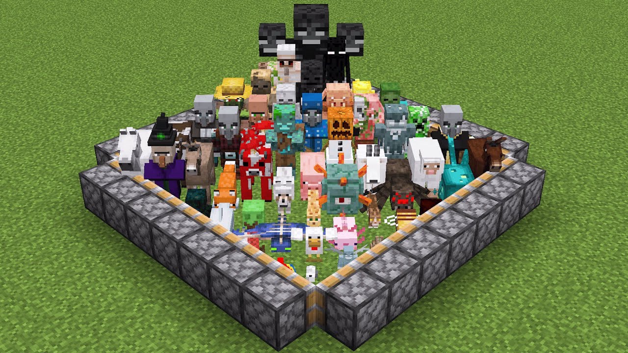 All Minecraft Mobs Combined Minecraft Videos