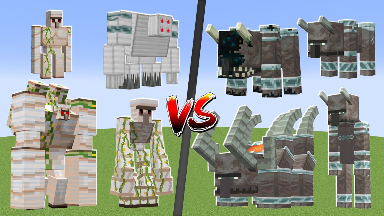 All Iron Golems vs All Ravager Mutant mobs - Minecraft Mob Battle ...