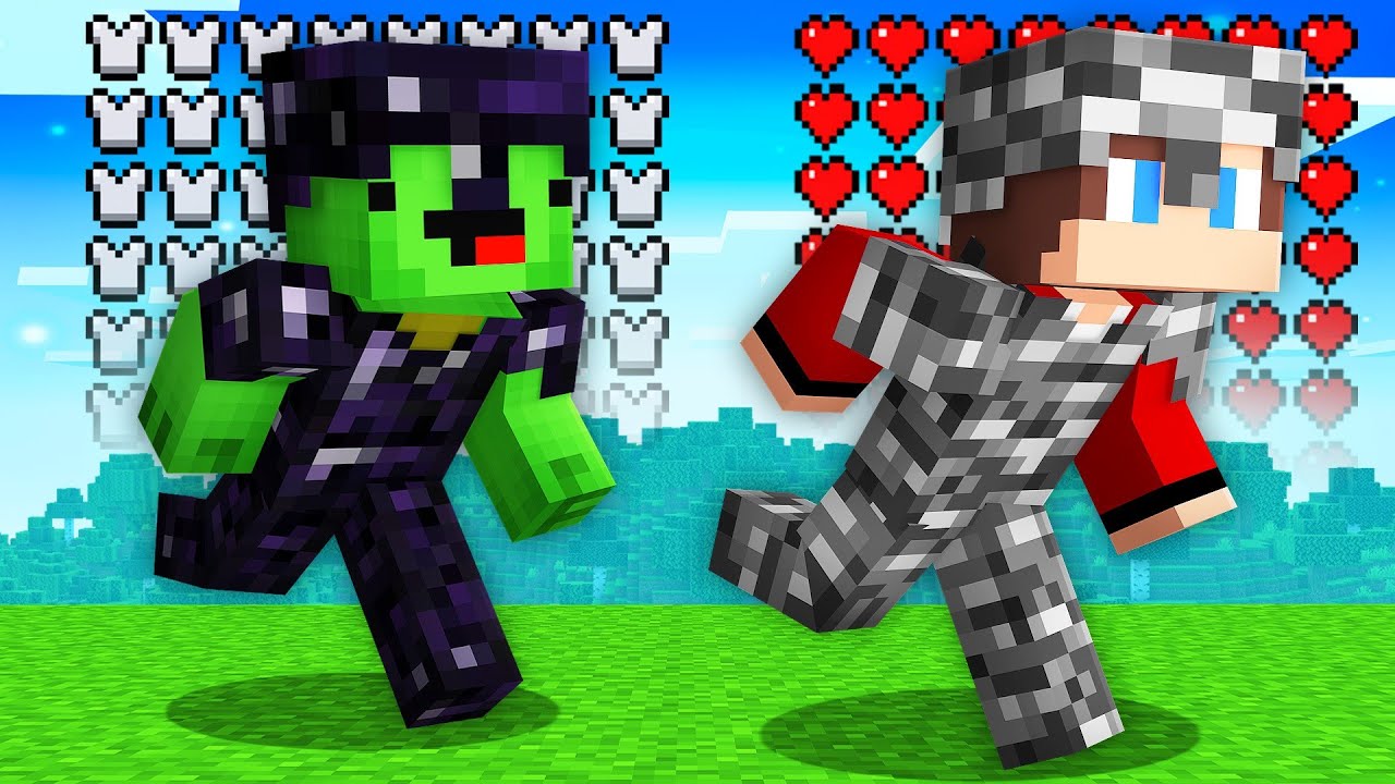 BEDROCK Armor Speedrunner vs OBSIDIAN Armor Hunter : JJ vs Mikey in Minecraft Maizen ...