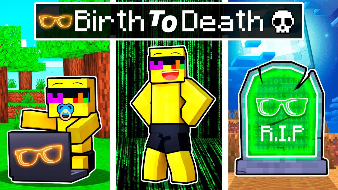 BIRTH to DEATH of a HACKER in Minecraft - Minecraft videos