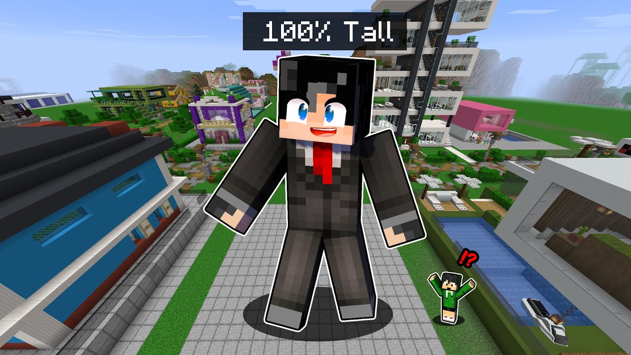 Clyde Got 100% TALL in Minecraft! - Minecraft videos