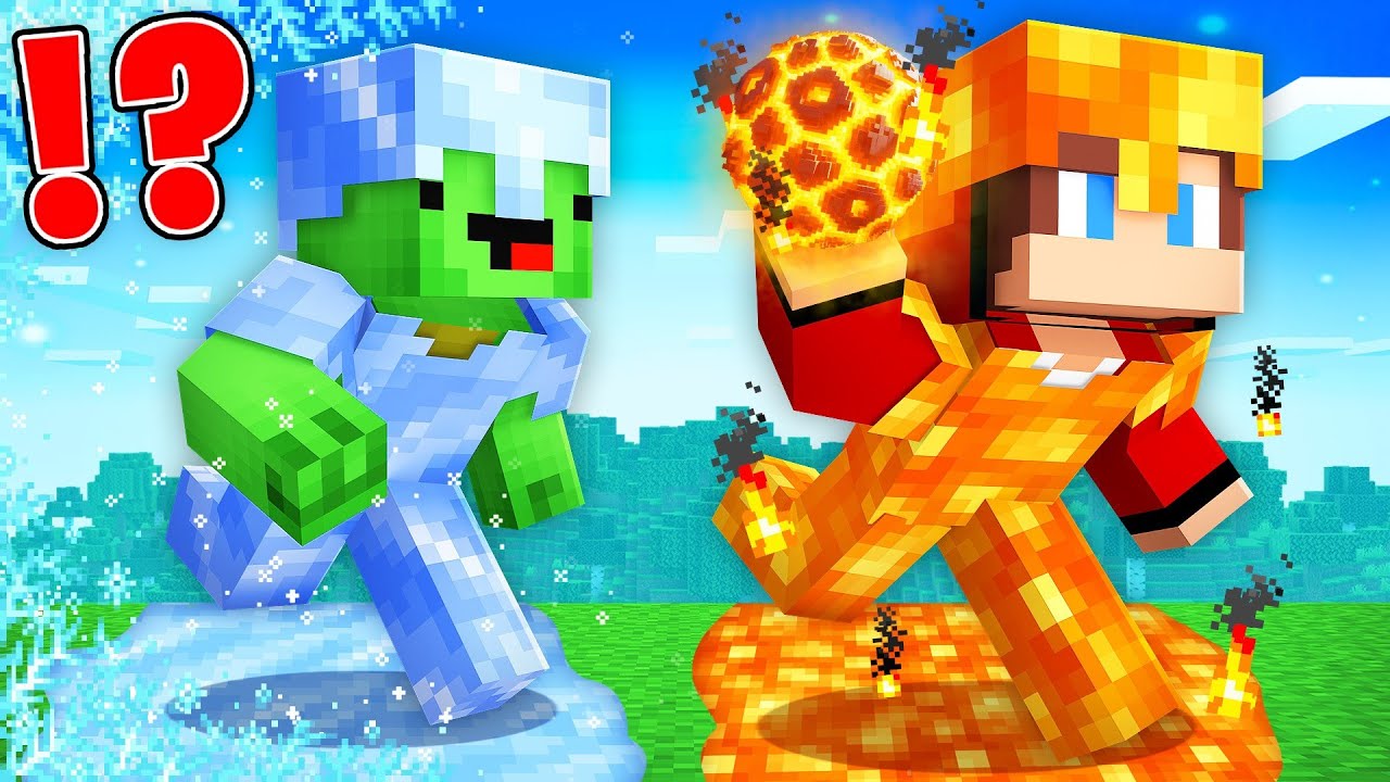 FIRE ARMROR Speedrunner vs ICE ARMOR Hunter : JJ vs Mikey in Minecraft Maizen! - Minecraft videos