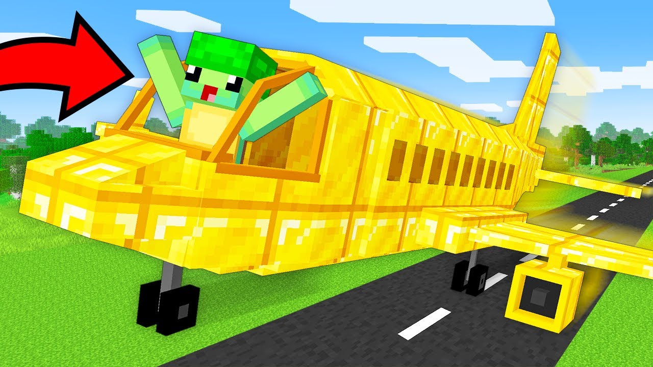 How to Build A Working AIRPLANE HOUSE in Minecraft - Minecraft videos