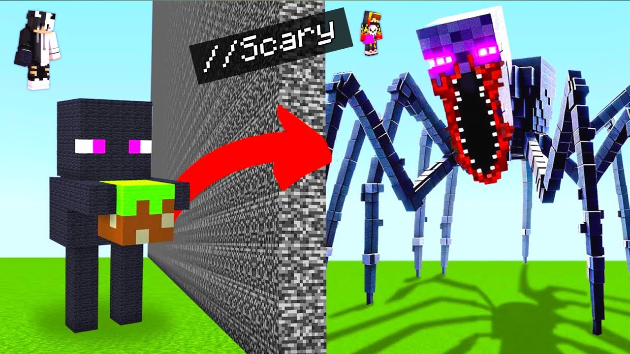 I Cheated With //SCARY in a Build Battle In Minecraft.. - Minecraft videos