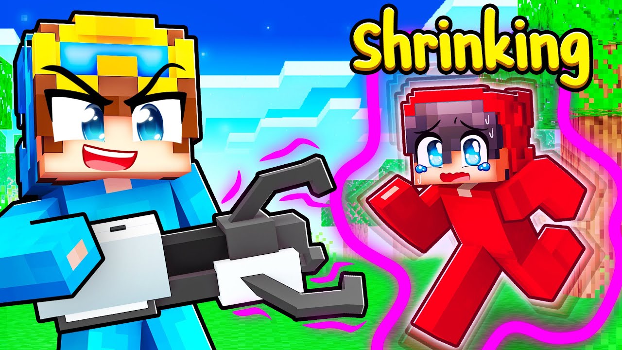 I Pranked My Friends with a SIZE RAY in Minecraft! - Minecraft videos