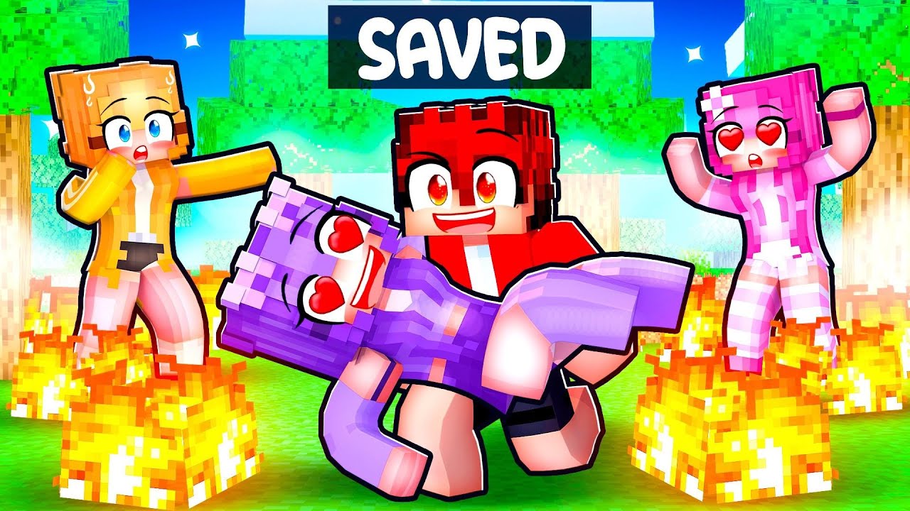 I Saved MY CRAZY FANGIRLS in MINECRAFT - Minecraft videos