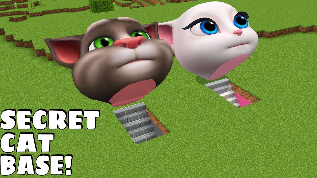 I found SECRET TALKING TOM AND ANGELA UNDERGROUND BASE in Minecraft ...