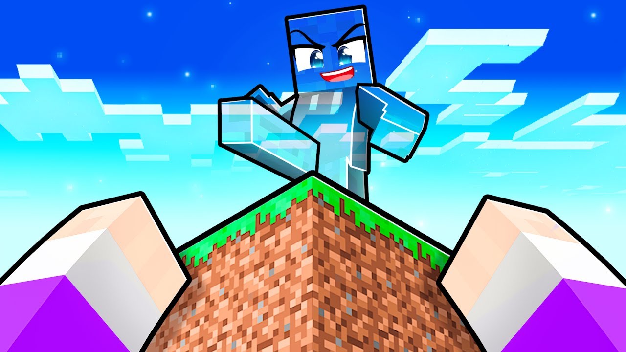 INVISIBLE BOY on a GIRLS ONLY One Chunk! - Minecraft videos