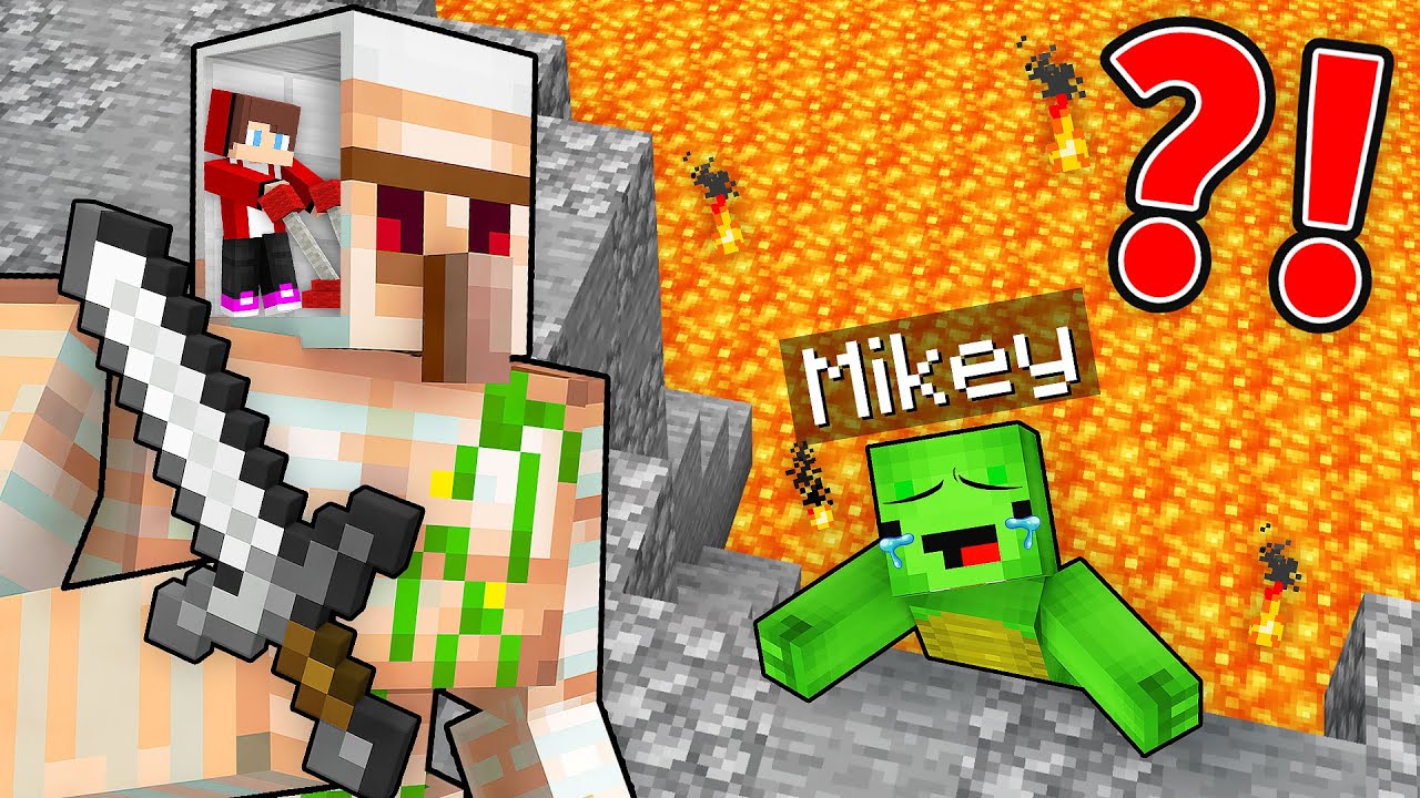 JJ Control Golem MIND to Rescue Mikey in Minecraft (Maizen) - Minecraft videos